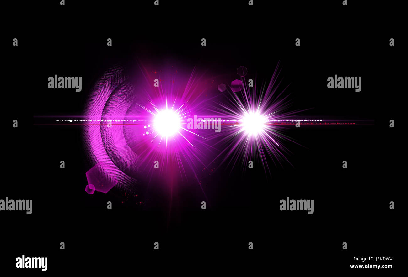 Optical Light Lens Flare and Star Effect, Realistic Flash with ...