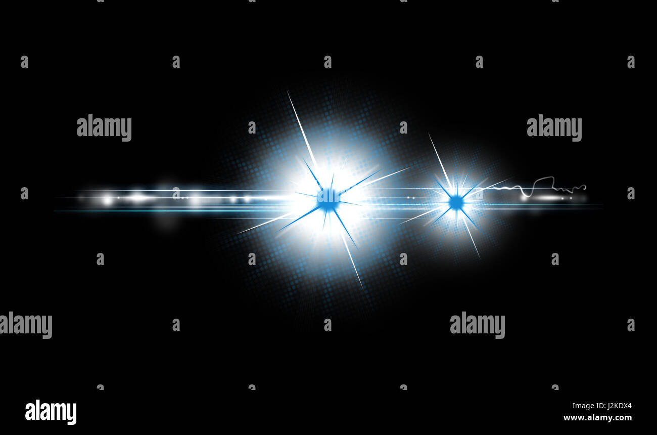 Optical Light Lens Flare and Star Effect, Realistic Flash with ...