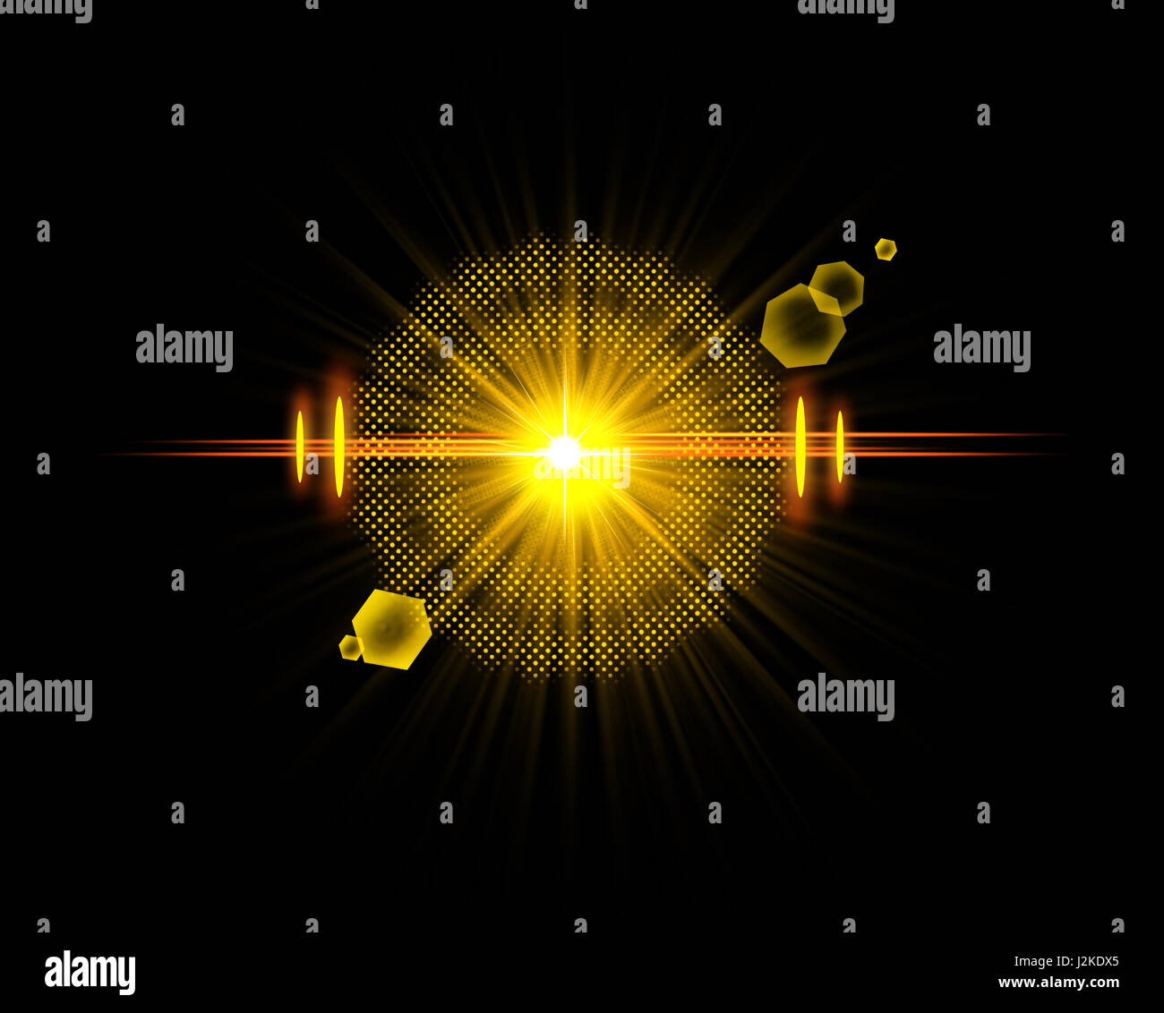 Optical Light Lens Flare and Star Effect, Realistic Flash with ...