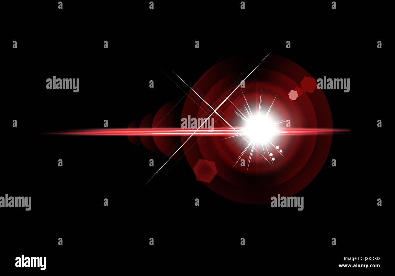 Optical Light Lens Flare and Star Effect, Realistic Flash with ...