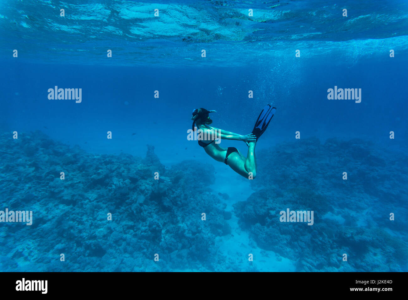 Female body underwater hi-res stock photography and images - Alamy
