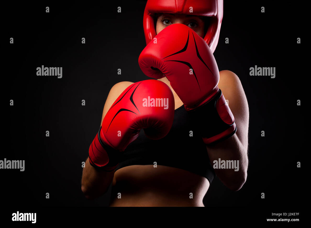 Female boxer knocked out hi-res stock photography and images - Alamy