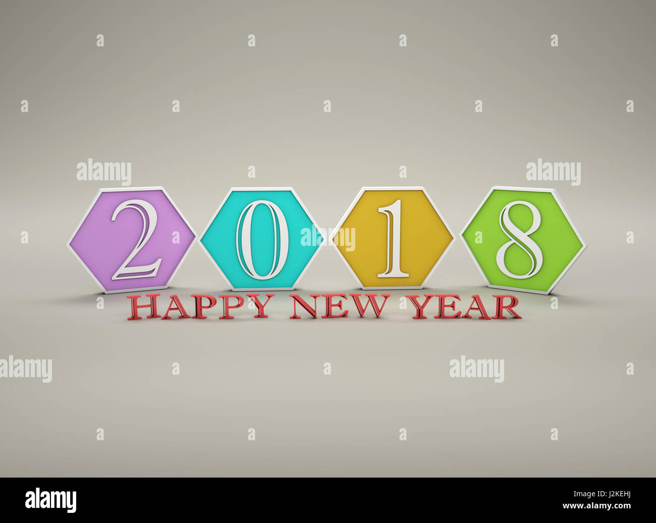 Happy new 2018 year hi-res stock photography and images - Alamy