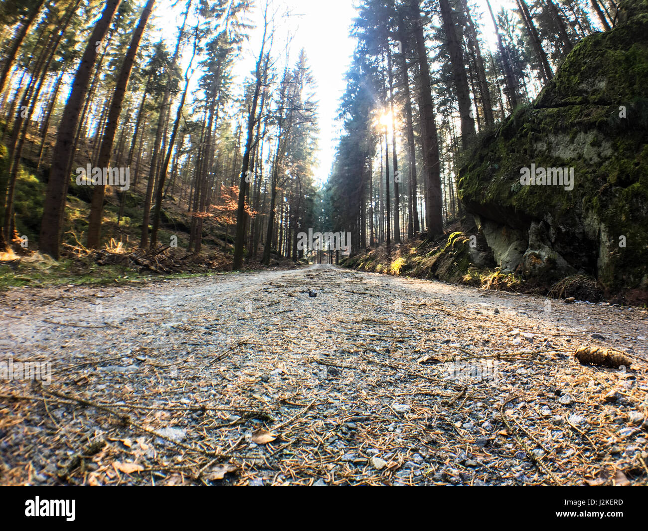 Landscapes, Rocks, great view over the forests. Trekking in the german ...