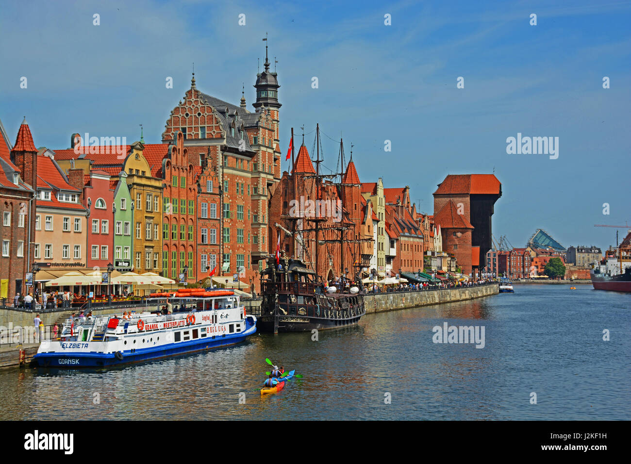 The port and Motlava river, Gdansk, Poland Stock Photo - Alamy