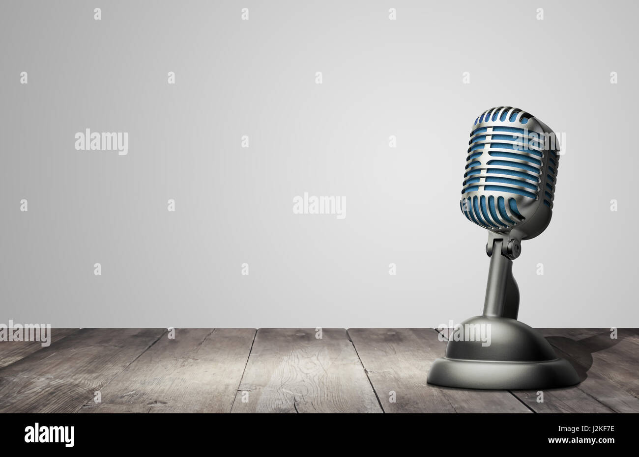 Old style jazz microphone hi-res stock photography and images - Alamy