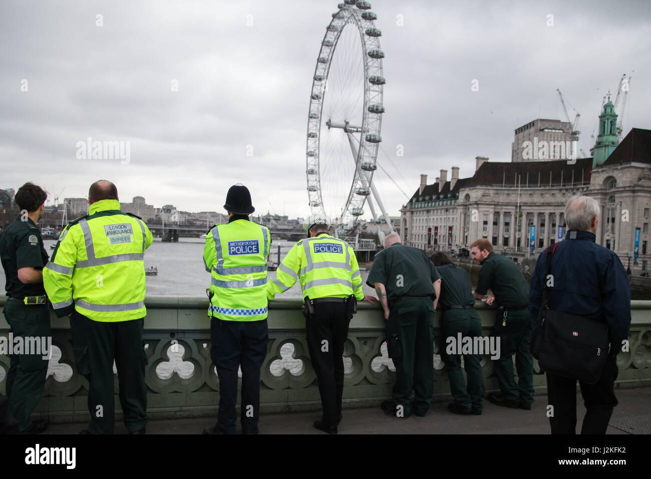 Emergency services are called to Westminster Bridge after it was ...