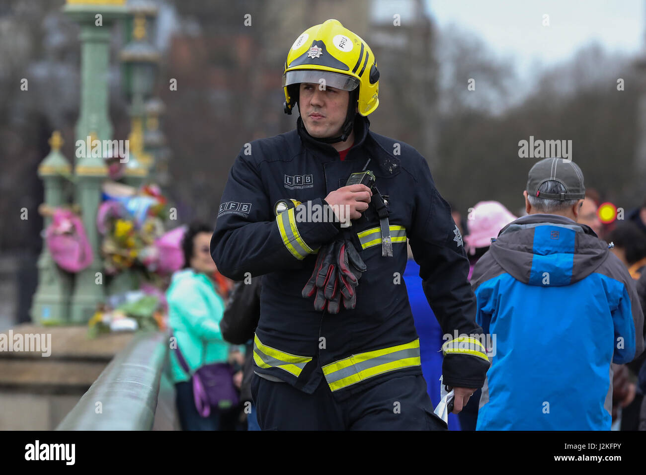 Emergency services are called to Westminster Bridge after it was ...