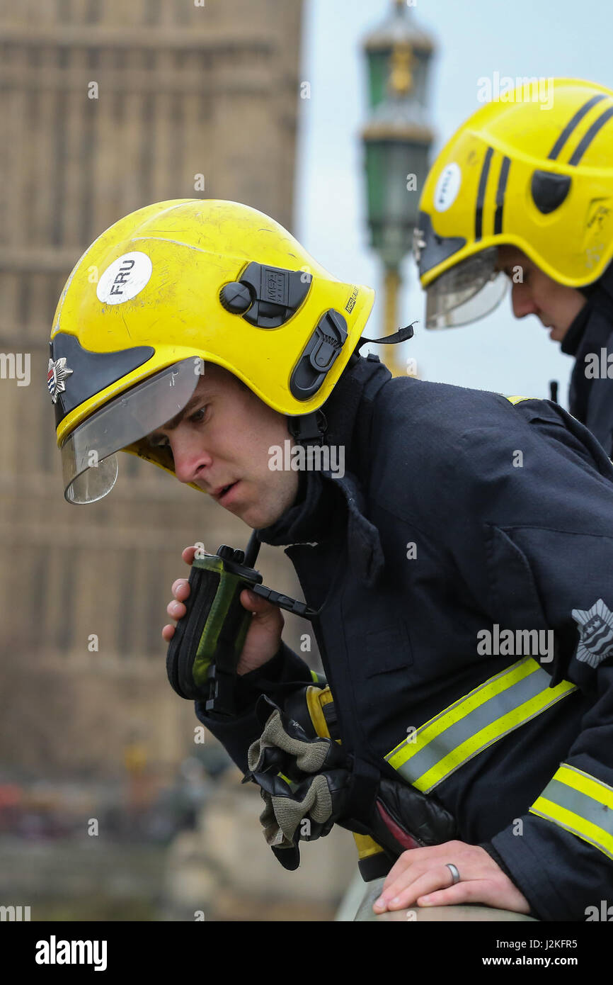 Emergency services are called to Westminster Bridge after it was ...