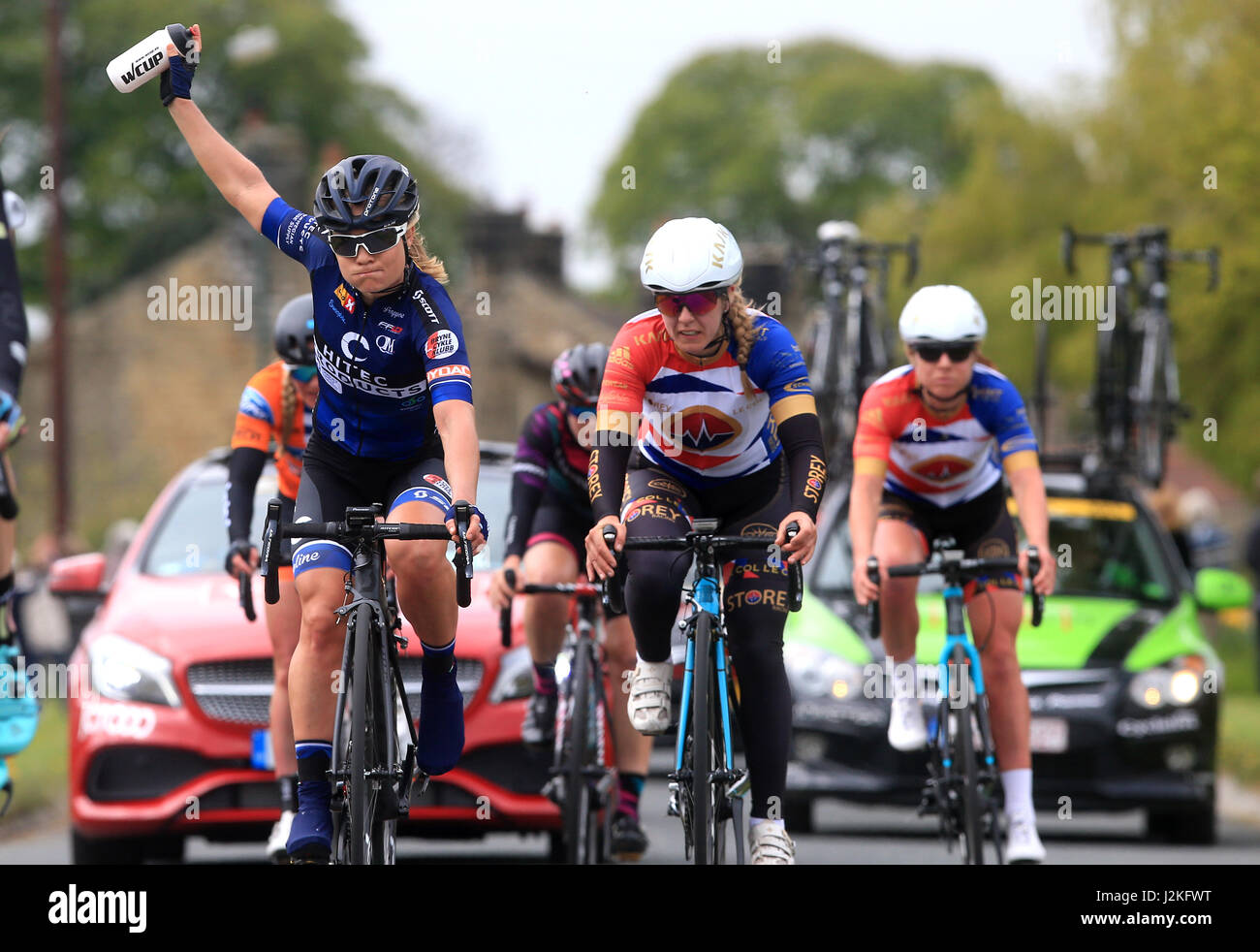 HITEC Products' Emilie Moberg passes through Fearby during the Women's ...