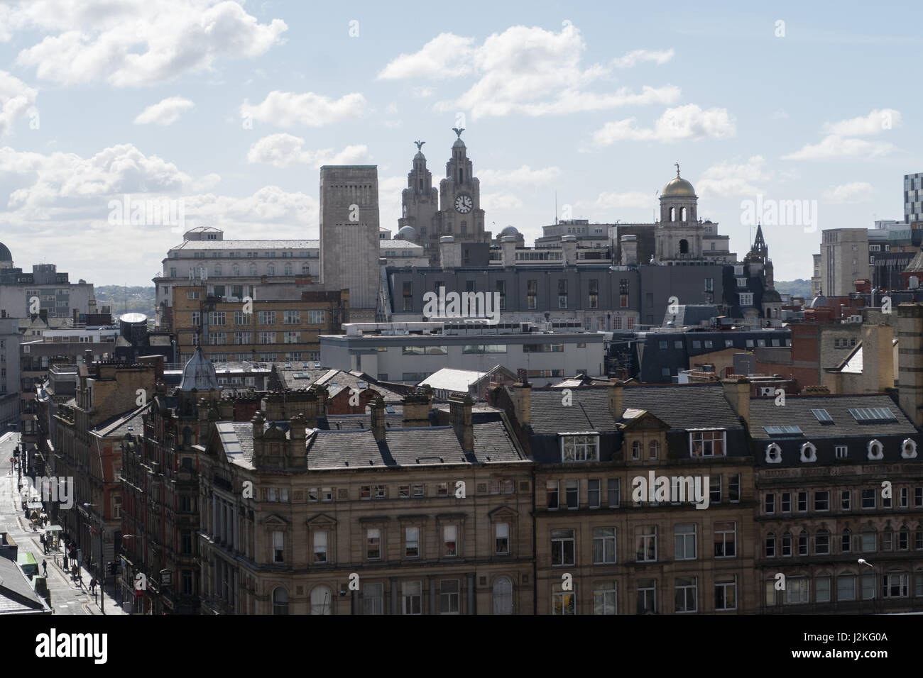 Liverpool City Centre rooftop views Stock Photo - Alamy