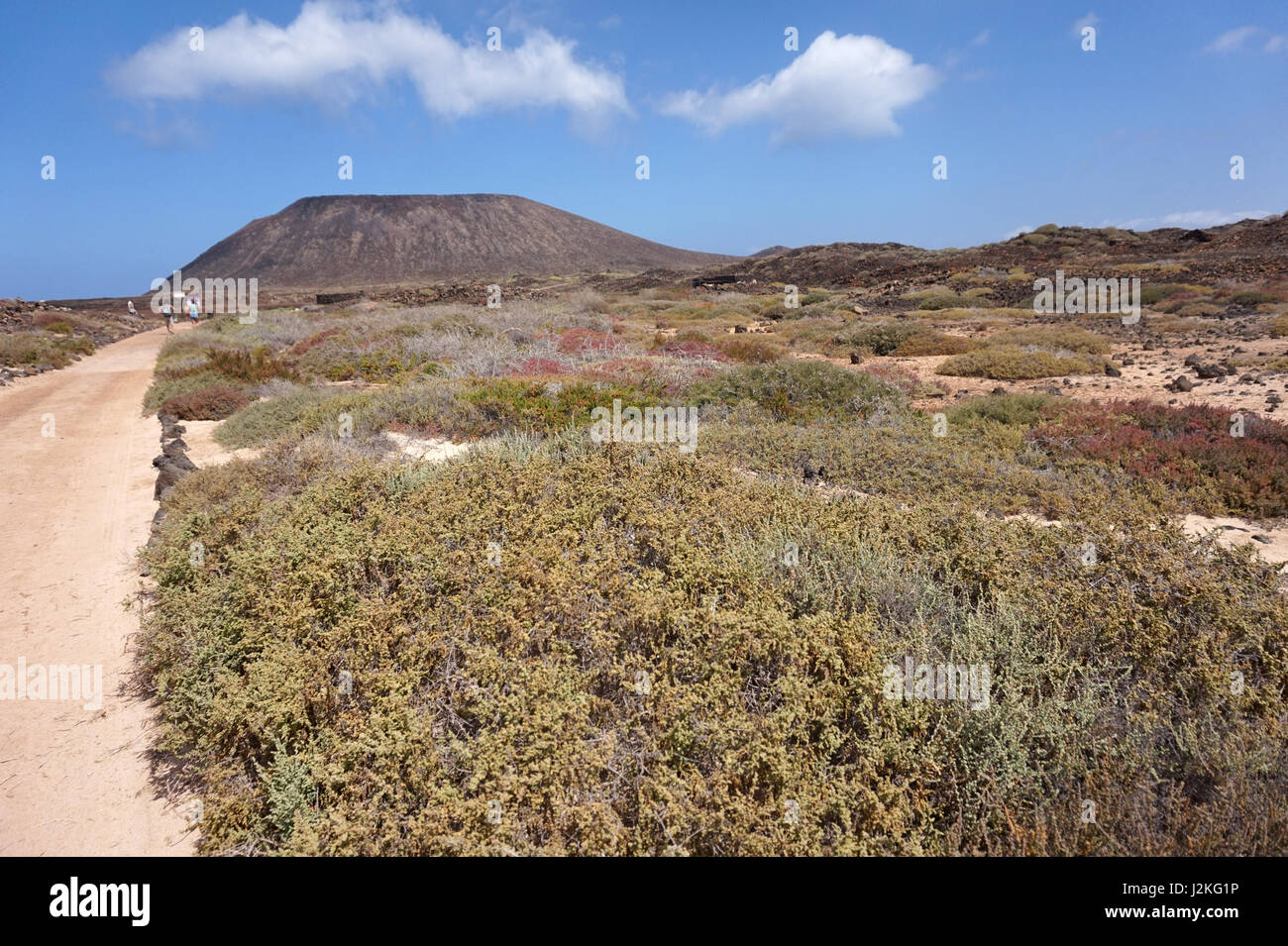 The volcano called Montaña La Caldera (the Cauldron Mountain) on Isla ...