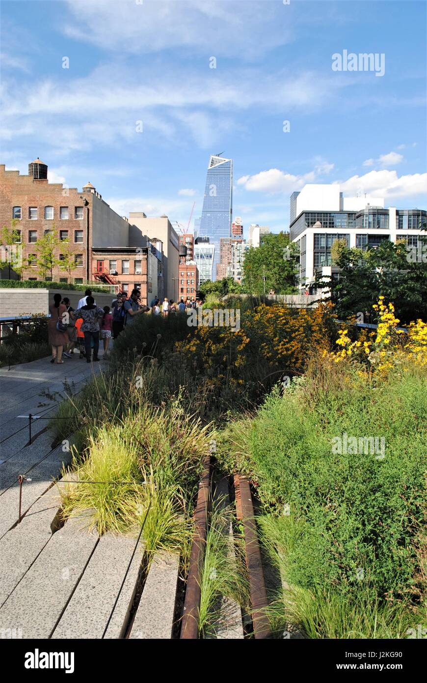 Amazing High Line Park views, NYC Stock Photo - Alamy