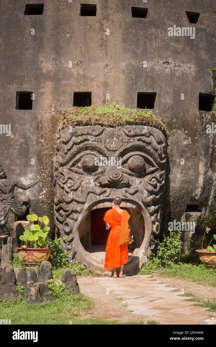 the Xieng Khuan Buddha Park near the city of vientiane in Laos in the ...