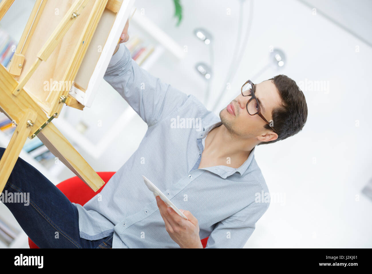 portrait of a young male artist Stock Photo - Alamy