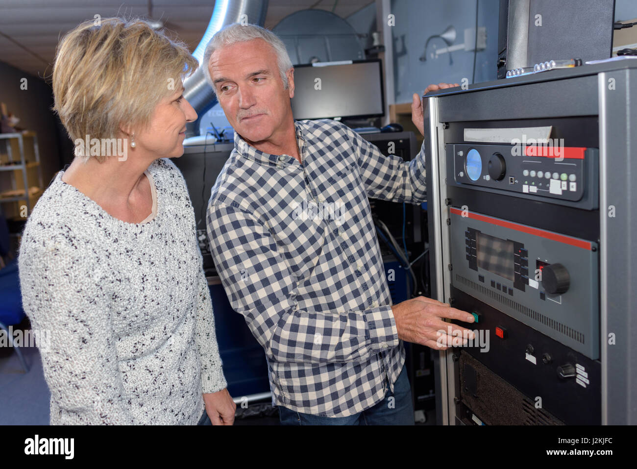 showing a complex machine Stock Photo - Alamy
