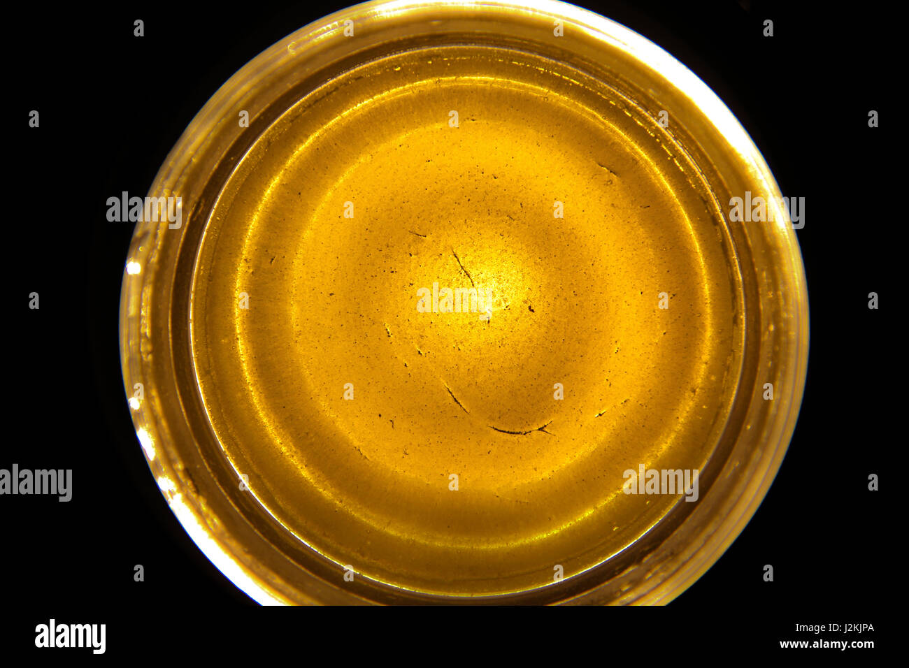 Oil in water produces interesting structures and bubbles. Motion and ...