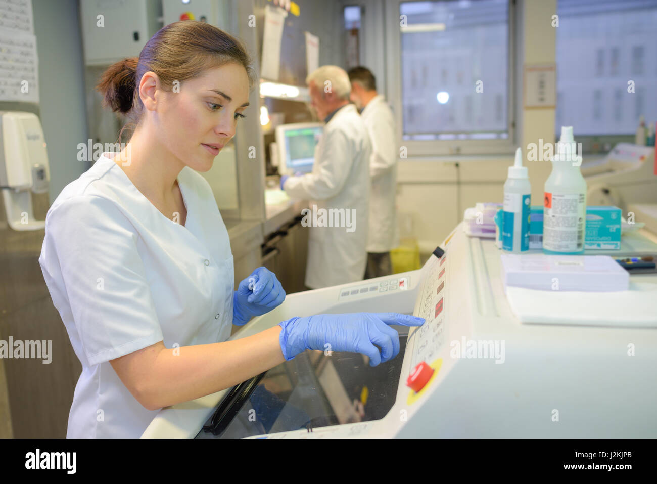 setting a laboratory equipment Stock Photo - Alamy