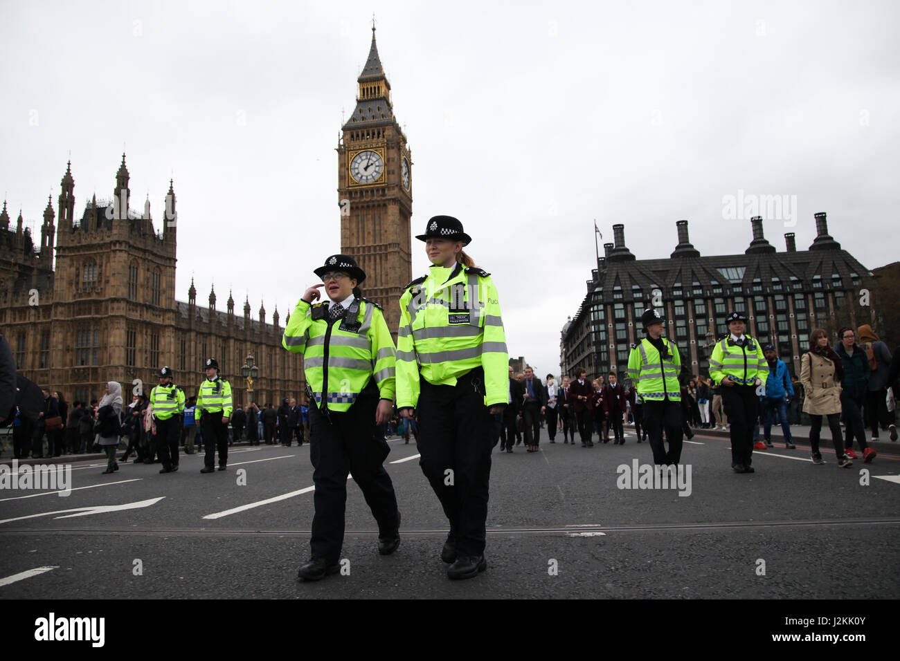 Colleagues of PC Keith Palmer, who was killed by the terrorist attack ...