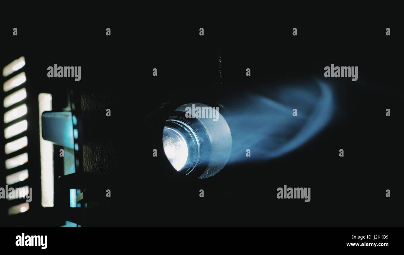 Mechanism of film projector, Front view of an old-fashioned antique ...