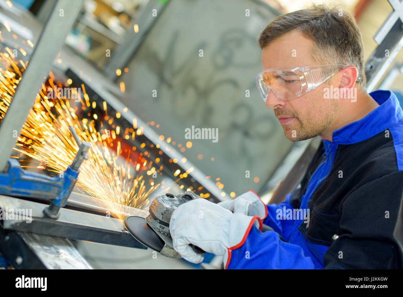 welder perfecting his work Stock Photo - Alamy welder perfecting his work Stock Photo - Alamy