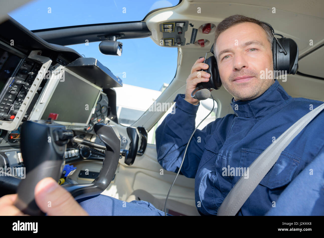 Helicopter radio communication hi-res stock photography and images - Alamy