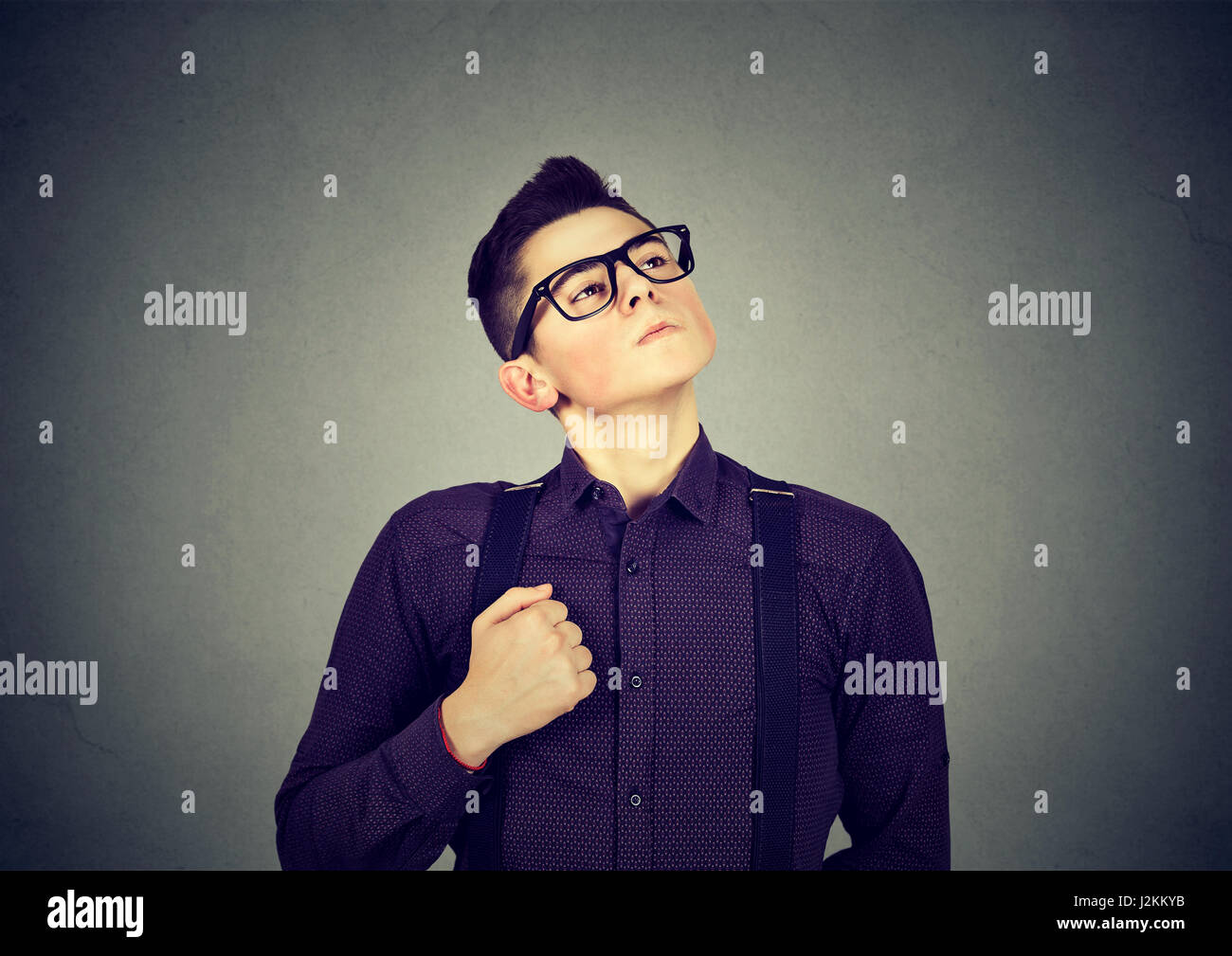 Self confident egocentric young man Stock Photo - Alamy