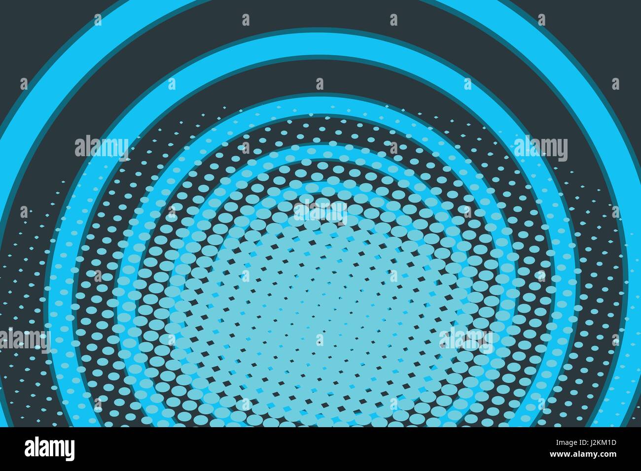 Blue circle ring radio pop art background Stock Vector Image & Art - Alamy