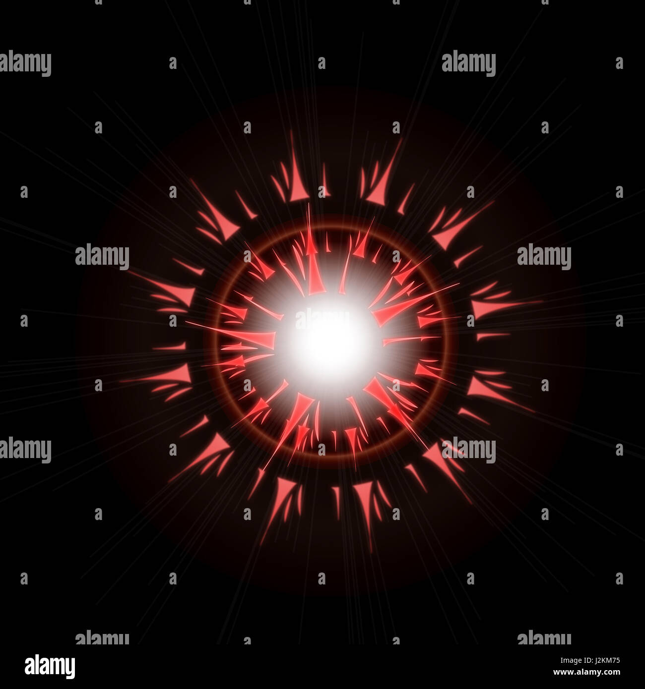 Bright Star Burst Light Effect with Glittering, Glowing Sparkles ...