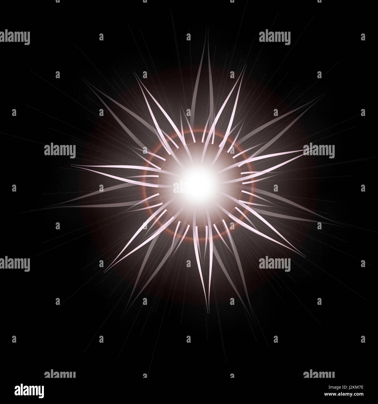 Bright Star Burst Light Effect with Glittering, Glowing Sparkles ...