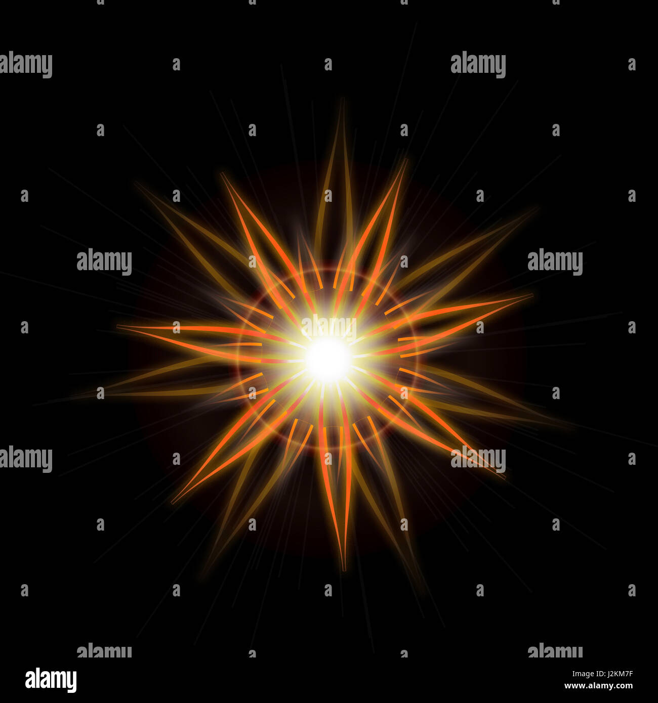 Bright Star Burst Light Effect with Glittering, Glowing Sparkles ...