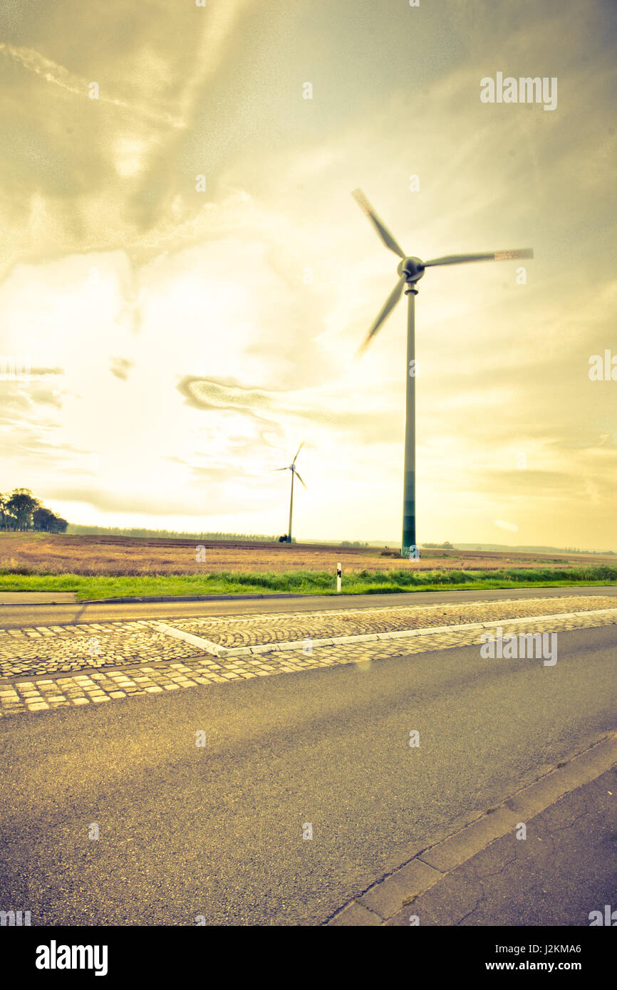 Wind energy wheel close hi-res stock photography and images - Alamy