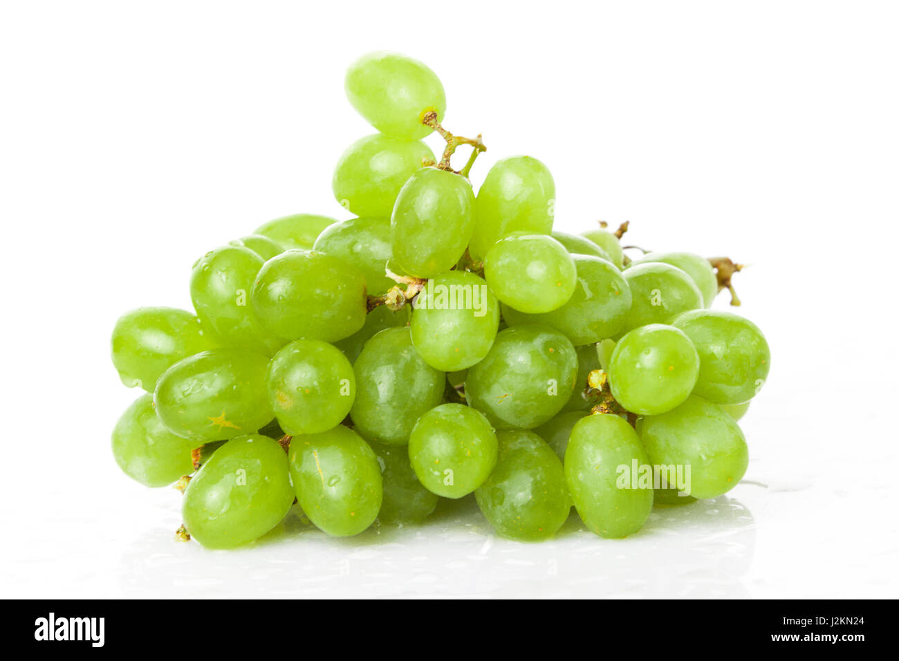 bunch of ripe and juicy green grapes Stock Photo - Alamy