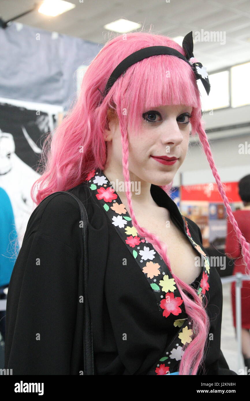 Naples, Italy. 28th Apr, 2017. The Comicon 2017 in Naples a comic book ...