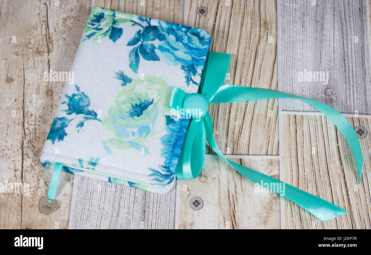 Notebooks, planners and photo albums in scrapbooking style with ...