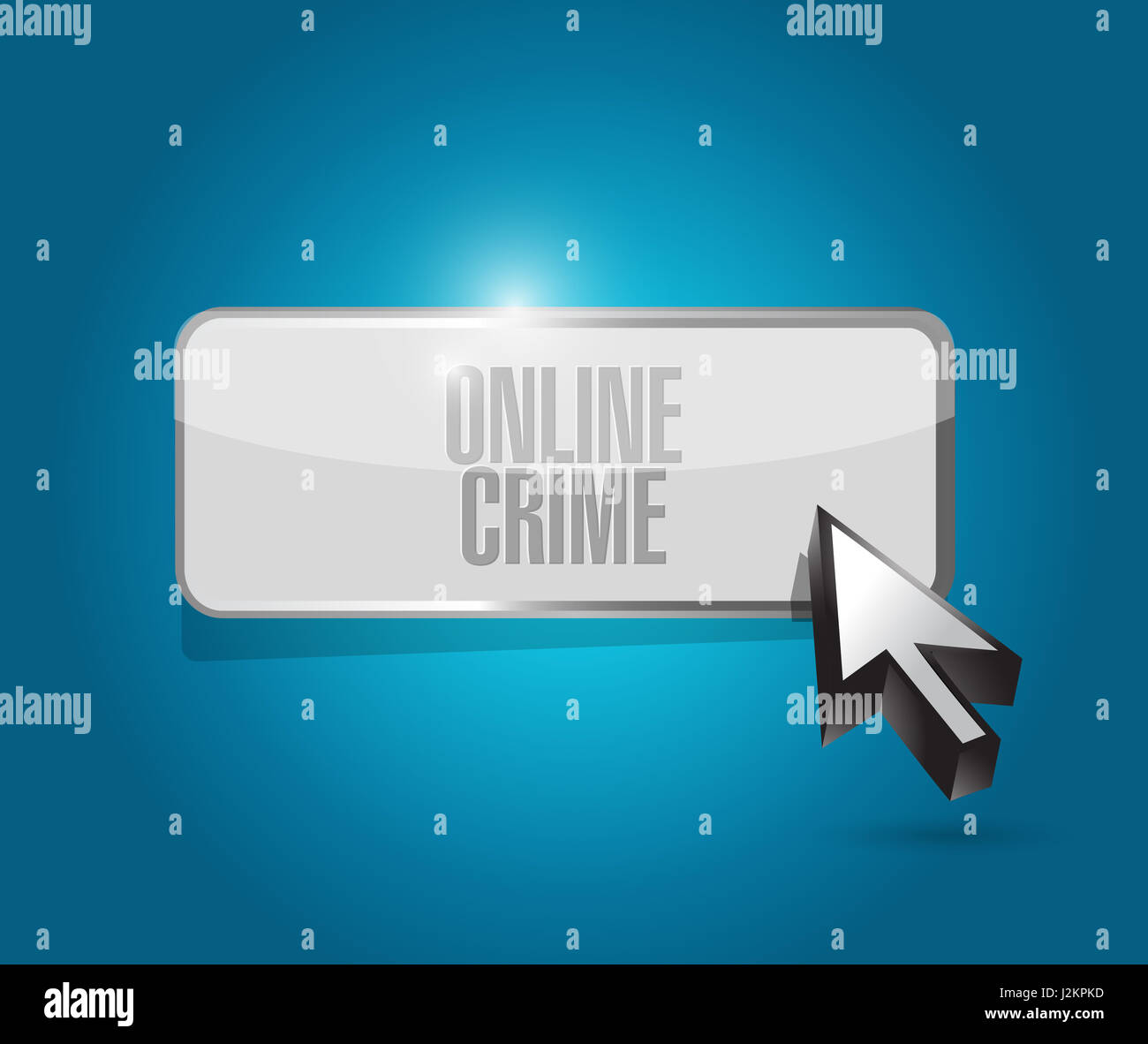 online crime button sign concept illustration design Stock Photo - Alamy