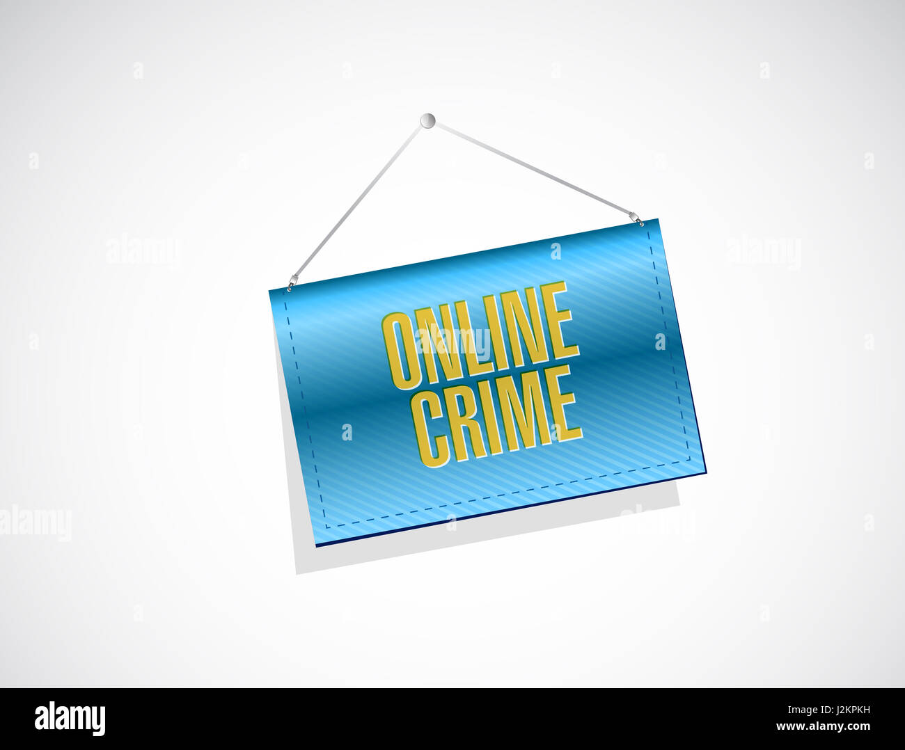 online crime banner sign concept illustration design isolated over ...
