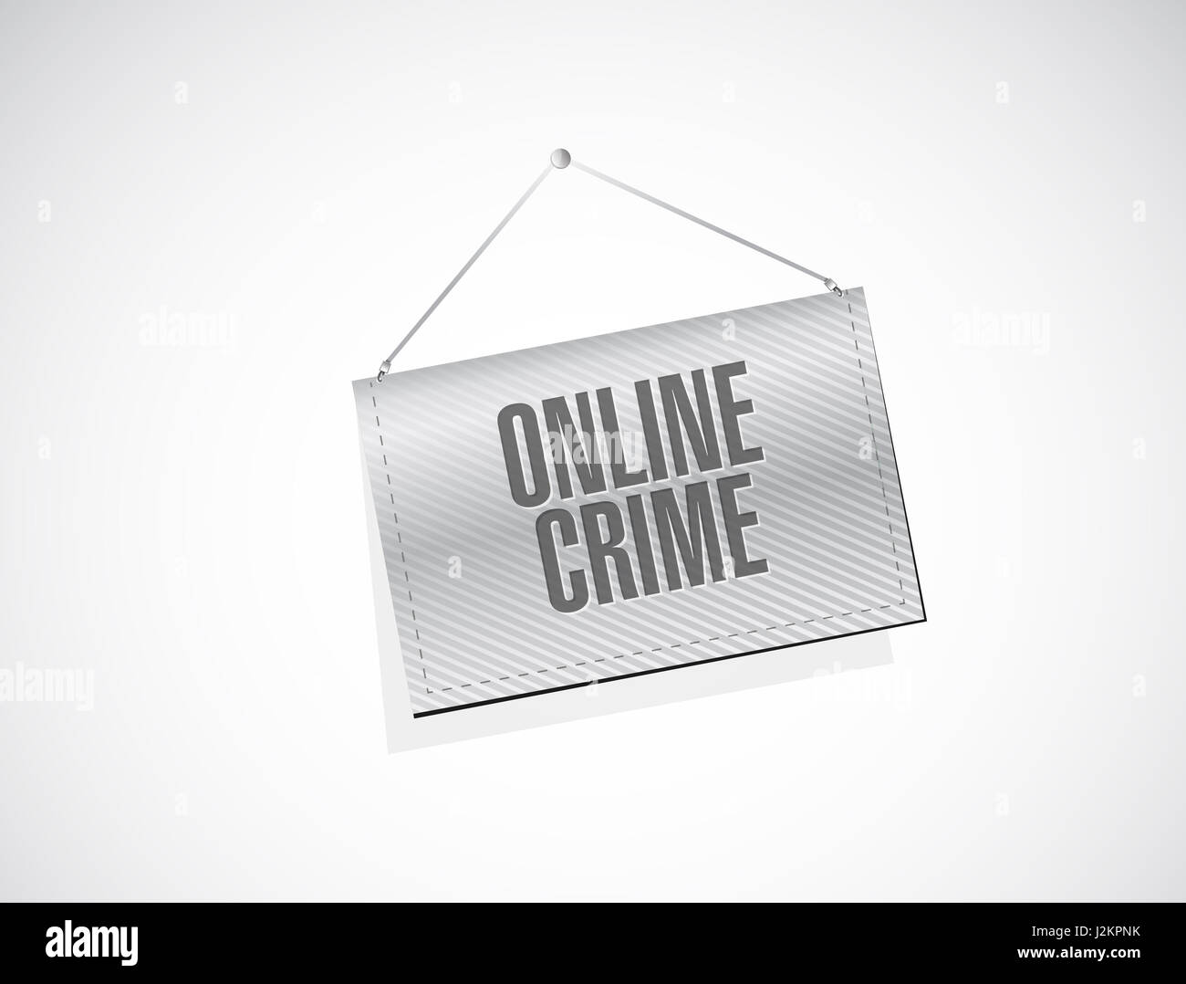 online crime banner sign concept illustration design Stock Photo - Alamy