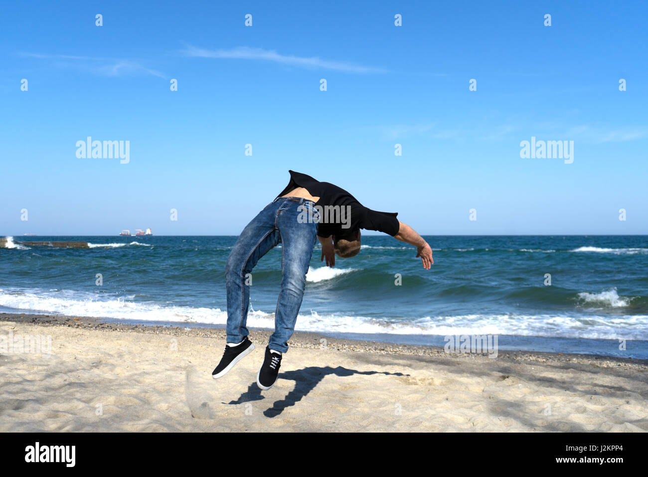 Man Doing Back Flip Stock Photos & Man Doing Back Flip Stock Images - Alamy