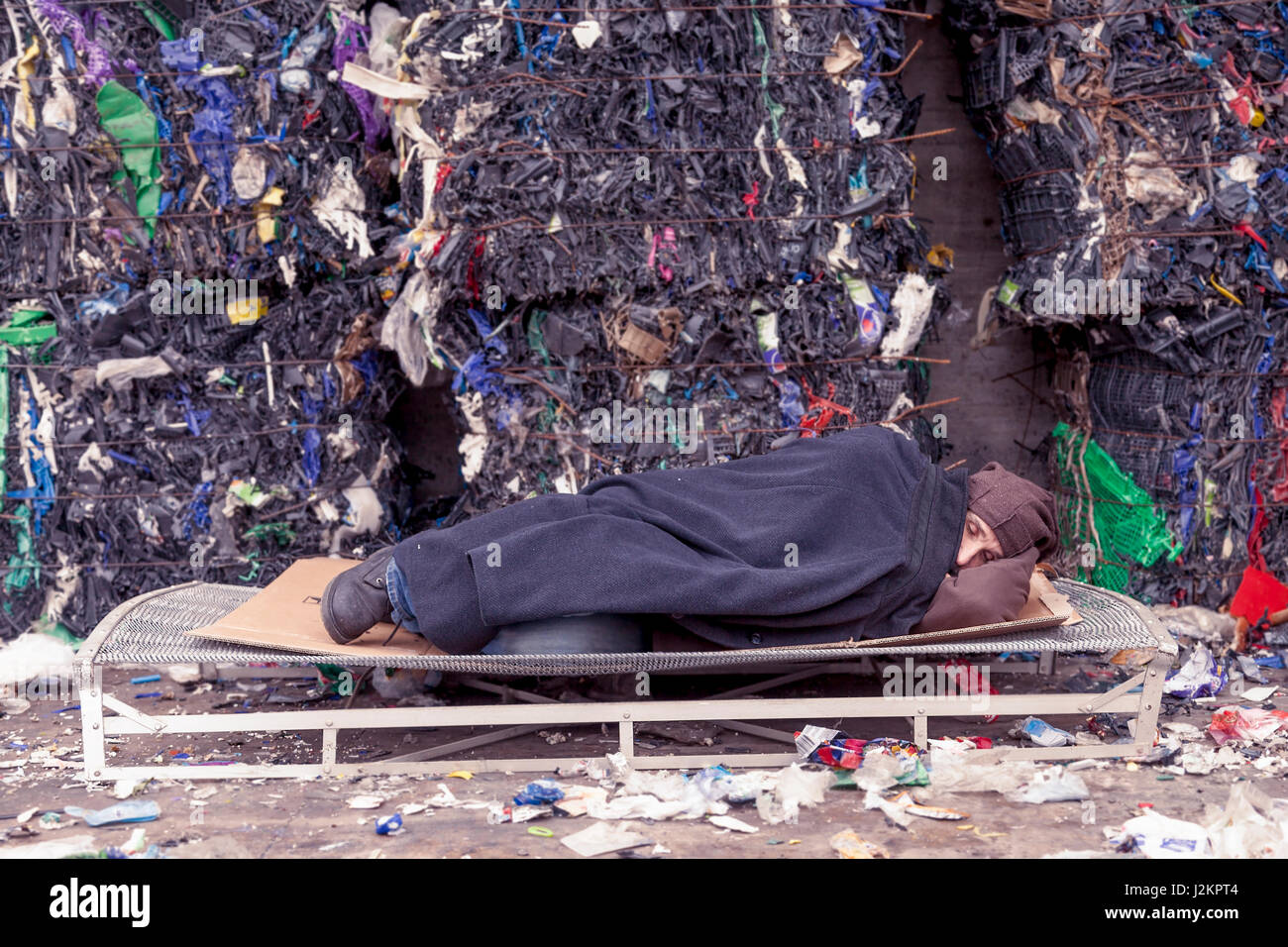 Homeless Man Bed High Resolution Stock Photography and Images - Alamy