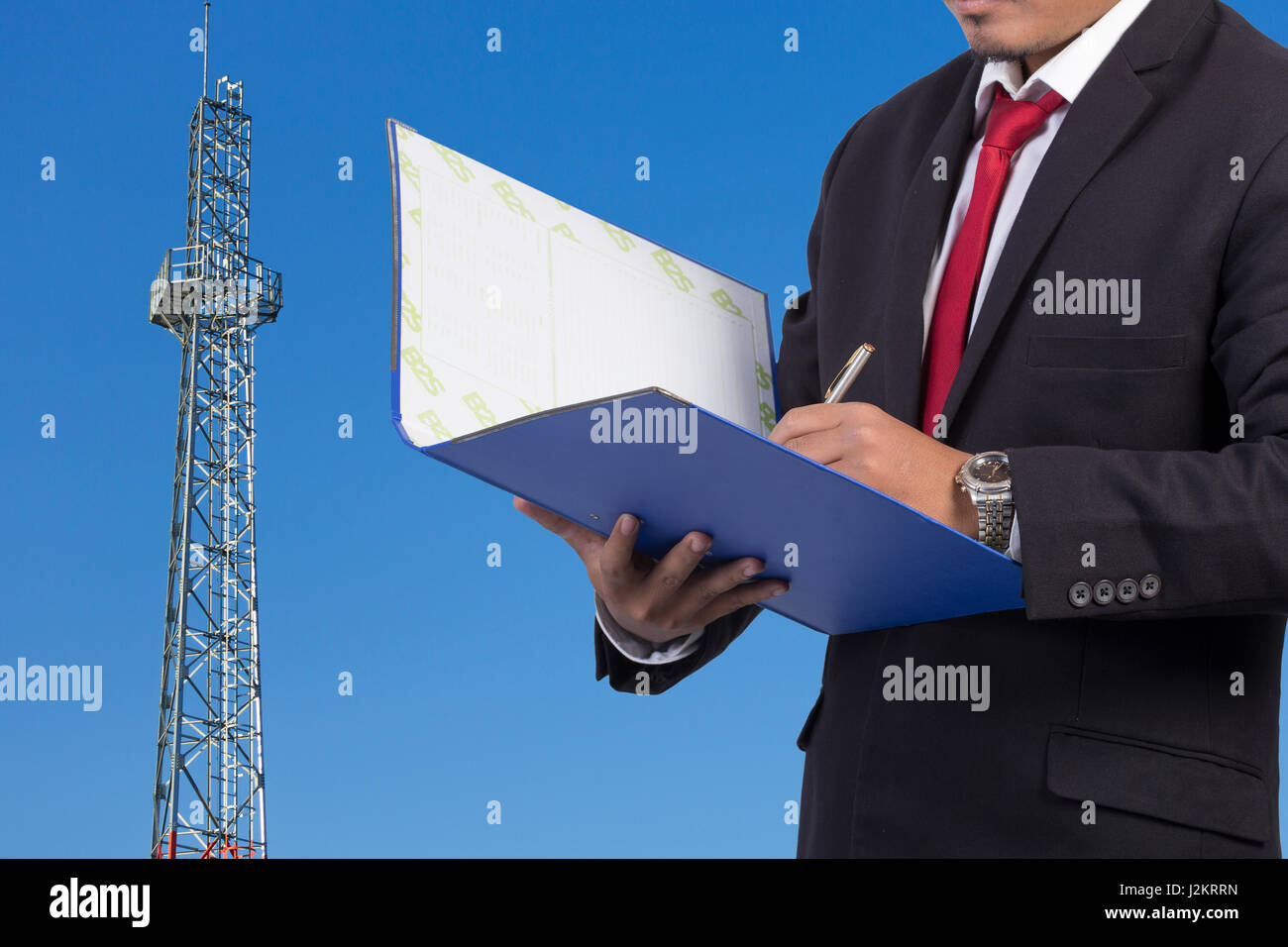 Business, Writing, Note Pad on Construction background Stock Photo - Alamy