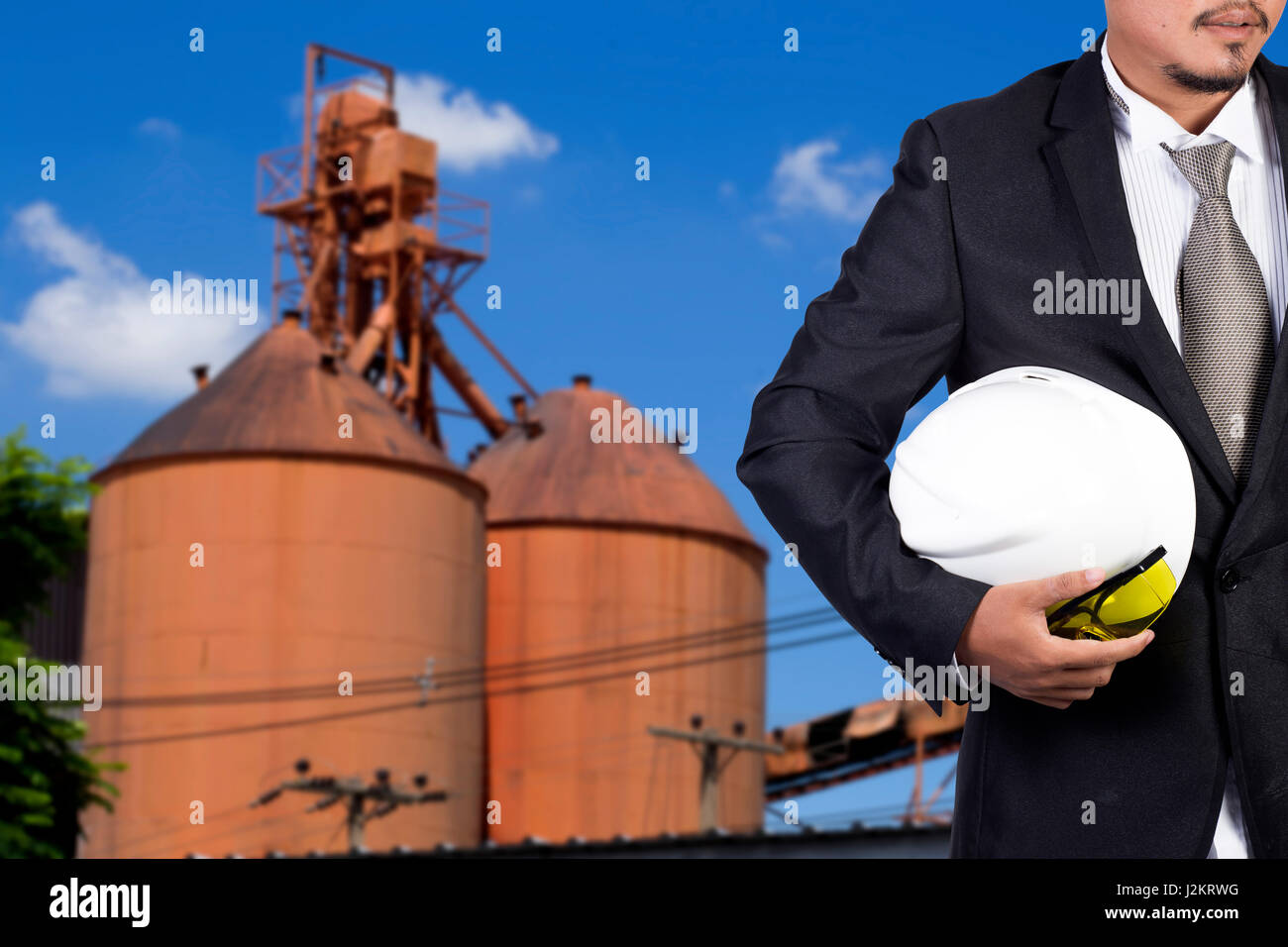 engineer and industrial factory Stock Photo - Alamy