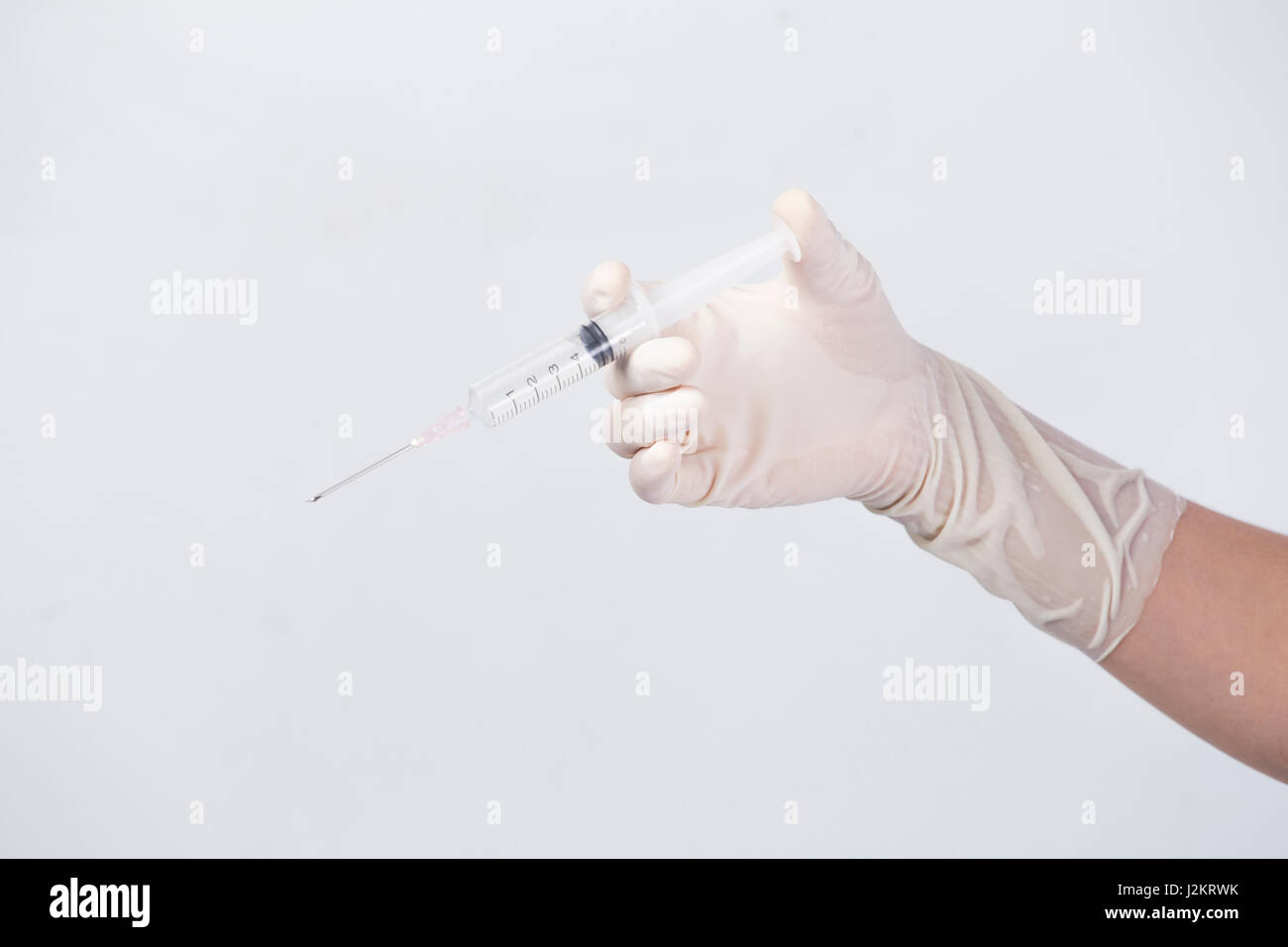 syringe in the woman's hand for making insulin injections Stock Photo ...