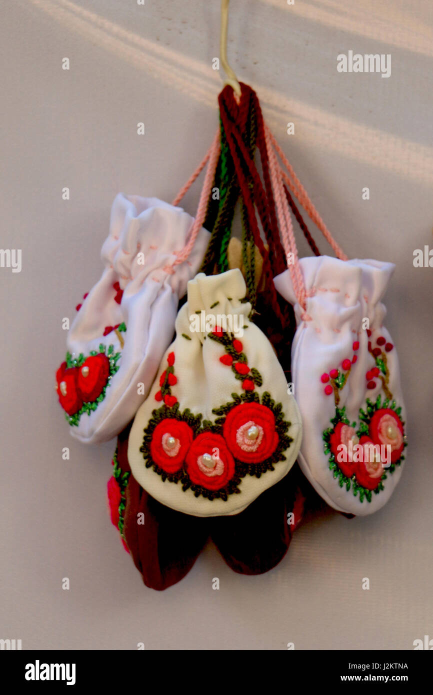 Traditional style handmade woven bags of fabric Stock Photo - Alamy