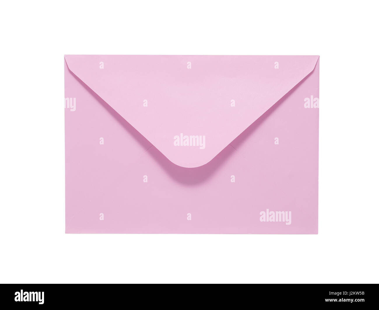 Pink envelope isolated on white background. Clipping path included Stock Photo - Alamy