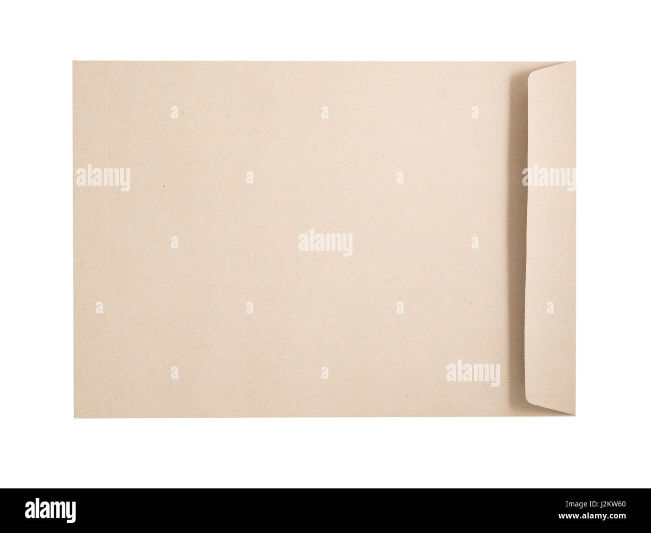 Envelope made form recycle paper isolated on a white background ...