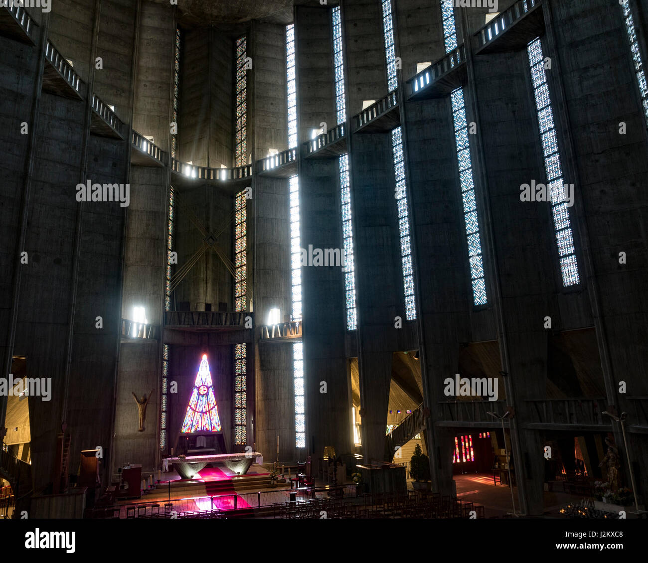 The nave of Notre-Dame church, Royan, France, Europe Stock Photo - Alamy