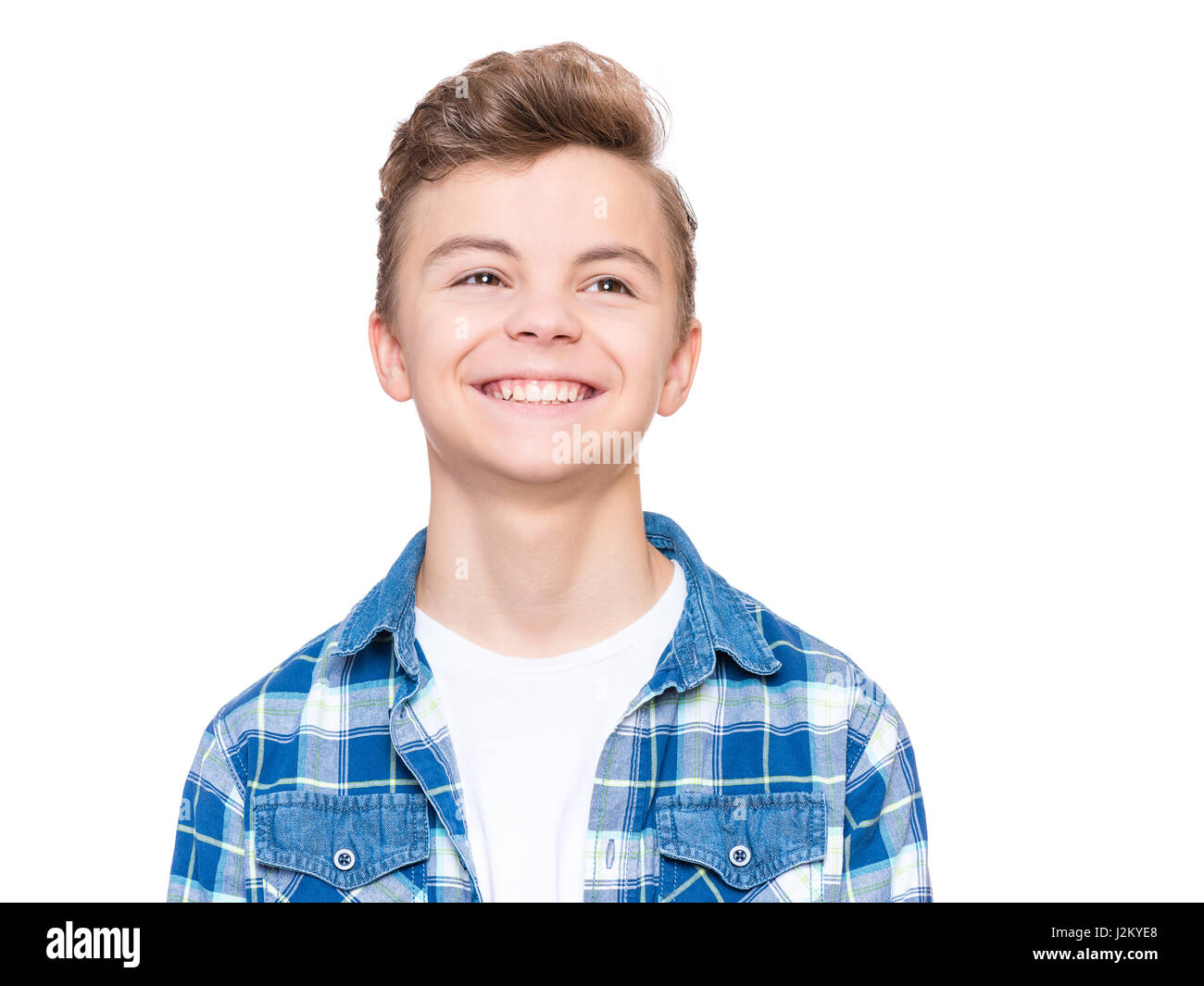 Emotional portrait of teen boy Stock Photo - Alamy