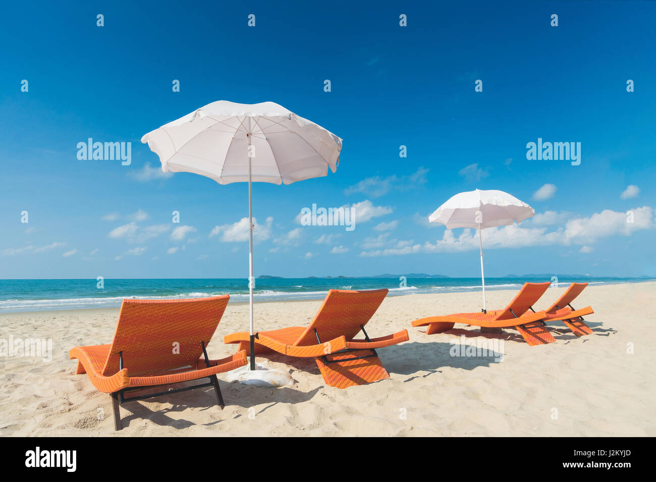 Orange Beach Chairs High Resolution Stock Photography and Images - Alamy
