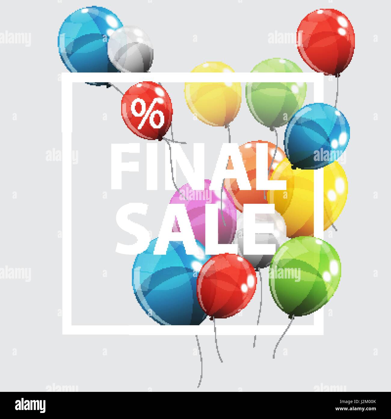 Sale Balloon Concept of Discount. Special Offer Template .Vector Stock ...